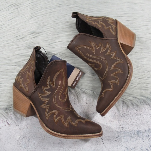 Myra Bag | Shoes | Myra Alba Roja Brown Western Leather Cowgirl Ankle ...